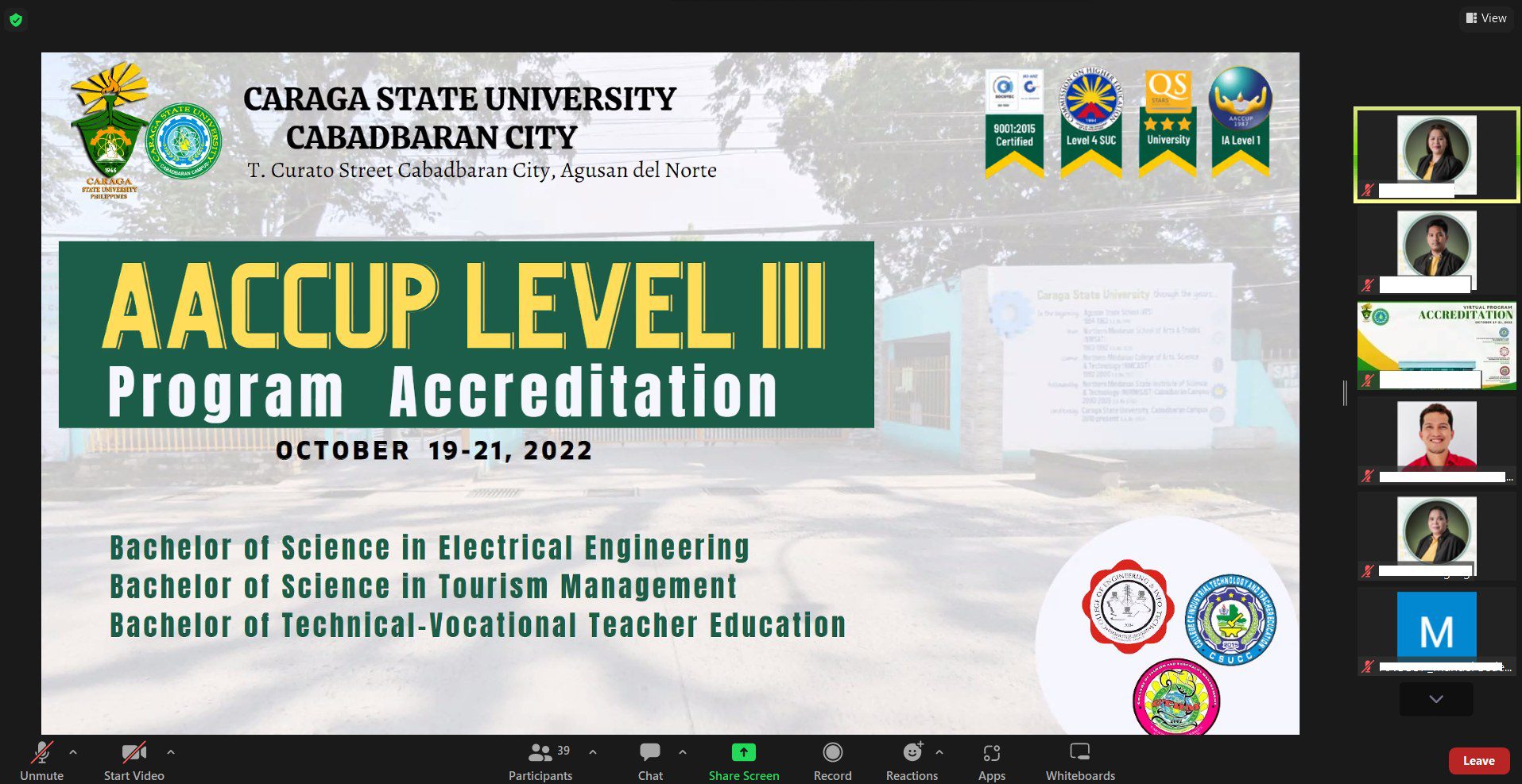 CSUCC takes on online AACCUP Level III Program Accreditation - CARAGA ...