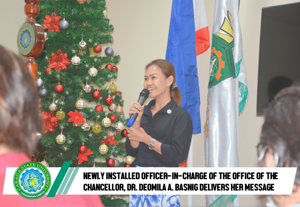 CSUCC welcomes the newly installed Chancellor - CARAGA STATE UNIVERSITY