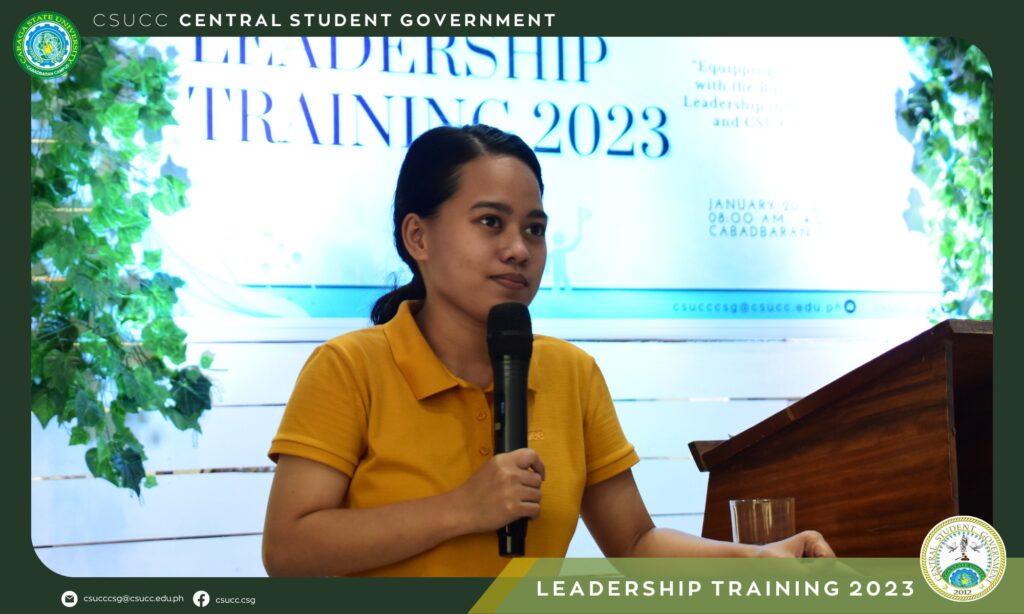 CSUCC Student Leaders join Leadership Seminar Workshop - CARAGA STATE ...