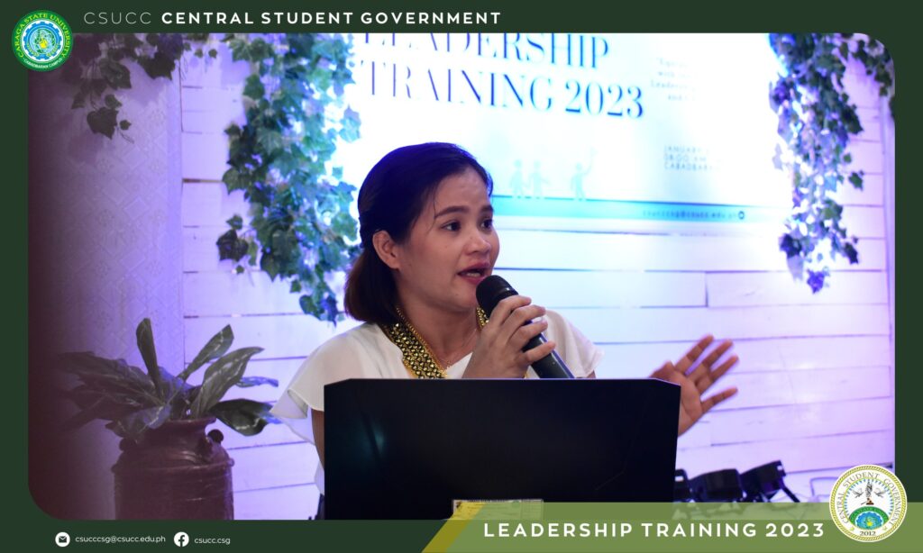 CSUCC Student Leaders join Leadership Seminar Workshop - CARAGA STATE UNIVERSITY